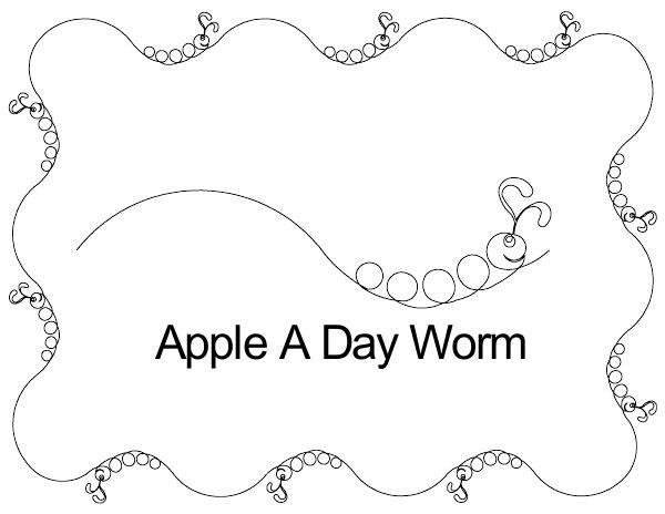 Apple A Day Worm – Anne Bright Designs
