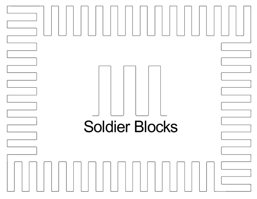Soldier Blocks - Anne Bright Designs